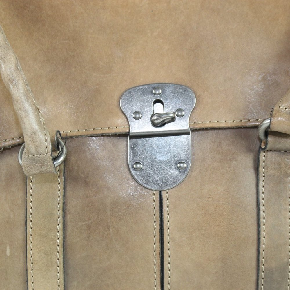 Patricia Nash Brown Leather Double Shoulder Straps Ha… - Gem